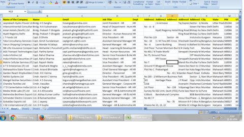 Hr email id database - Targeted Email Database