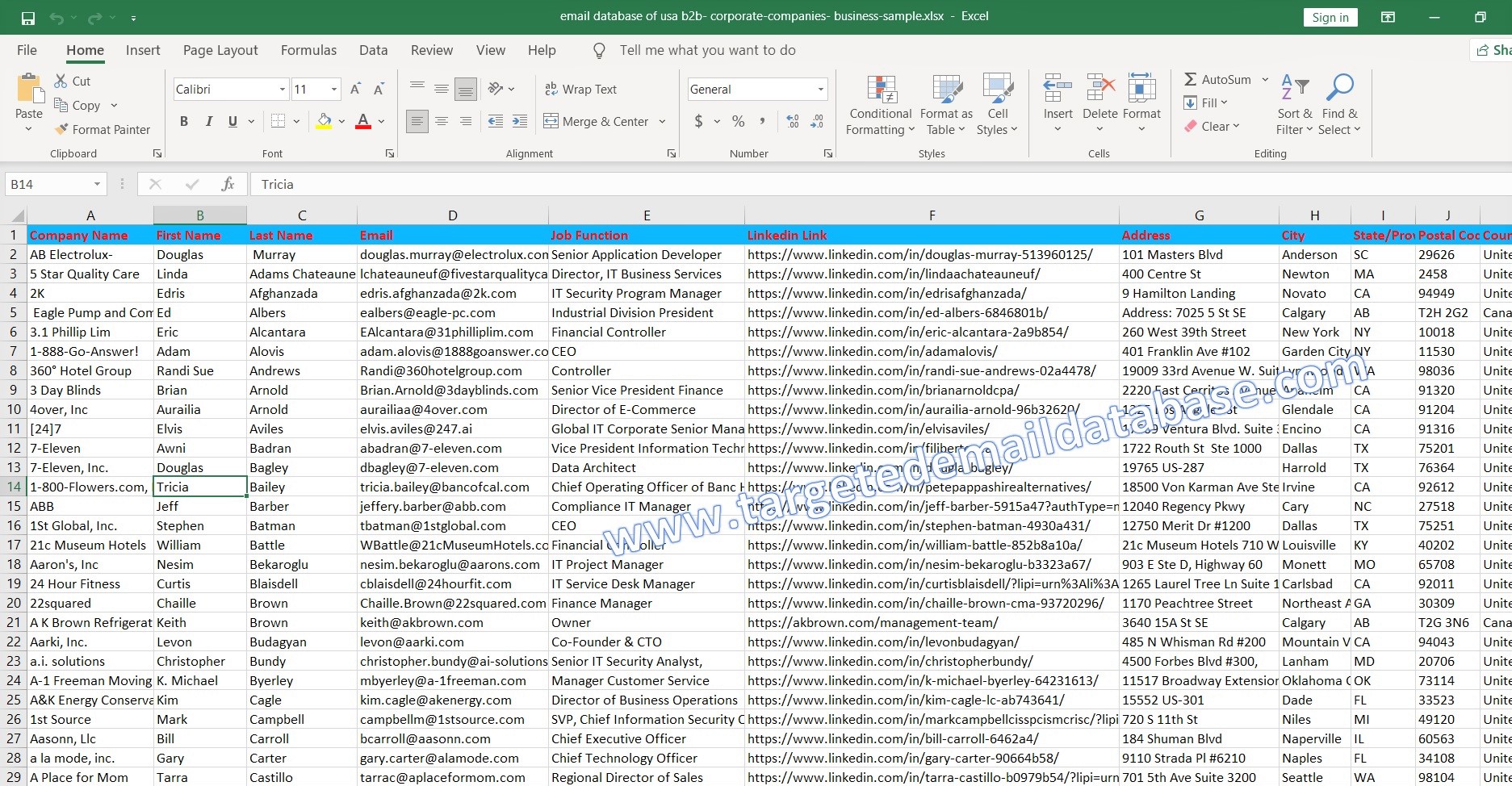 Email Database Of USA Business Owners Companies Industries